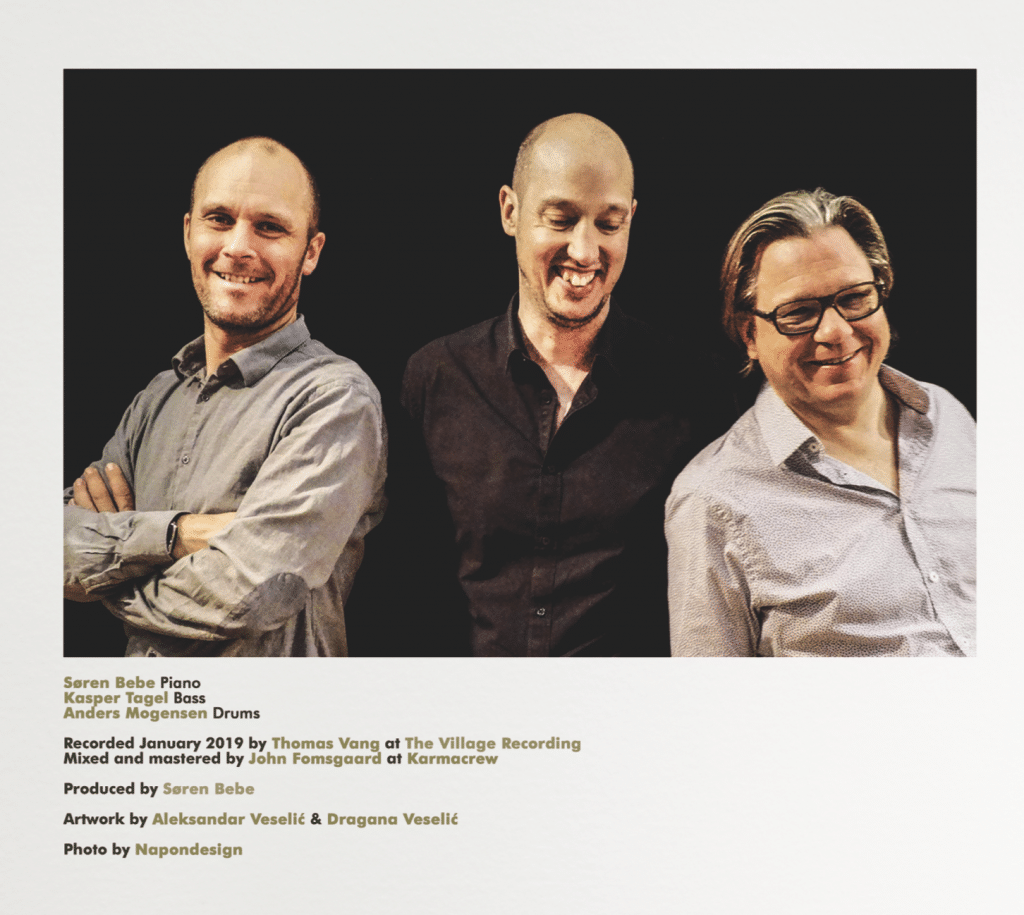 Søren Bebe Trio | Echoes | CD + digital download (mp3 + FLAC + 24/96 Wave)